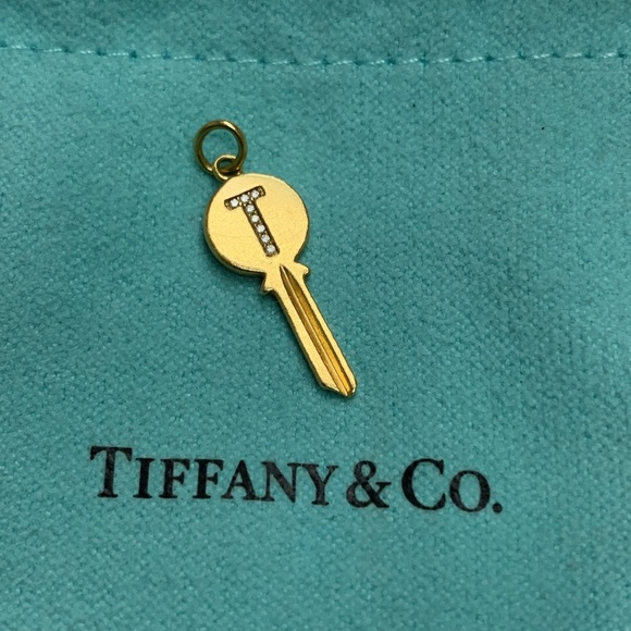 Tiffany & Co. | Jewelry | Authentic Tiffany Co 8k Gold Diamond Mini Key ...